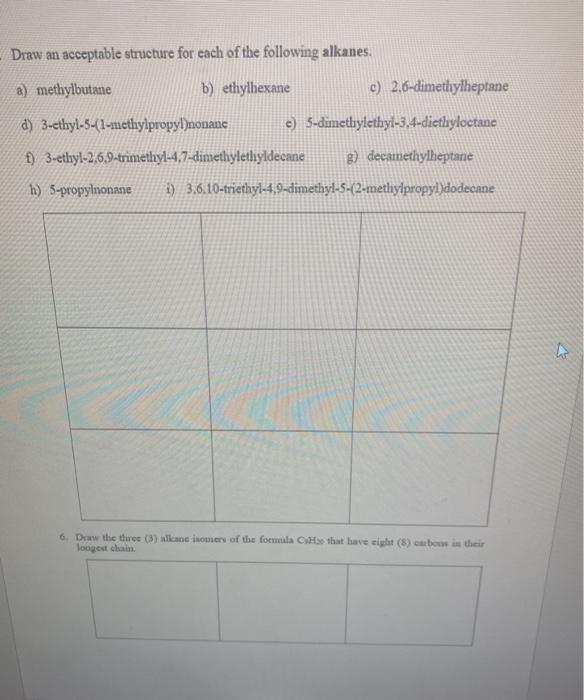 Solved Draw an acceptable structure for each of the | Chegg.com