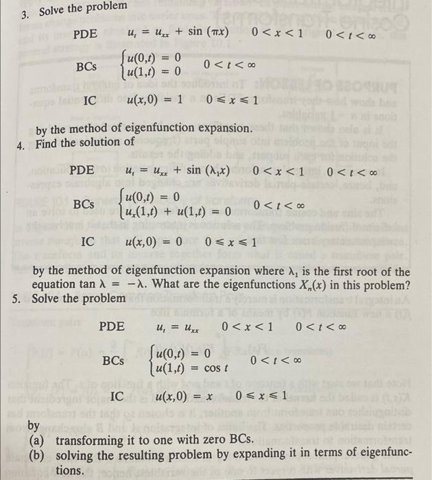 Solved 3. Solve the problem PDE 0 | Chegg.com
