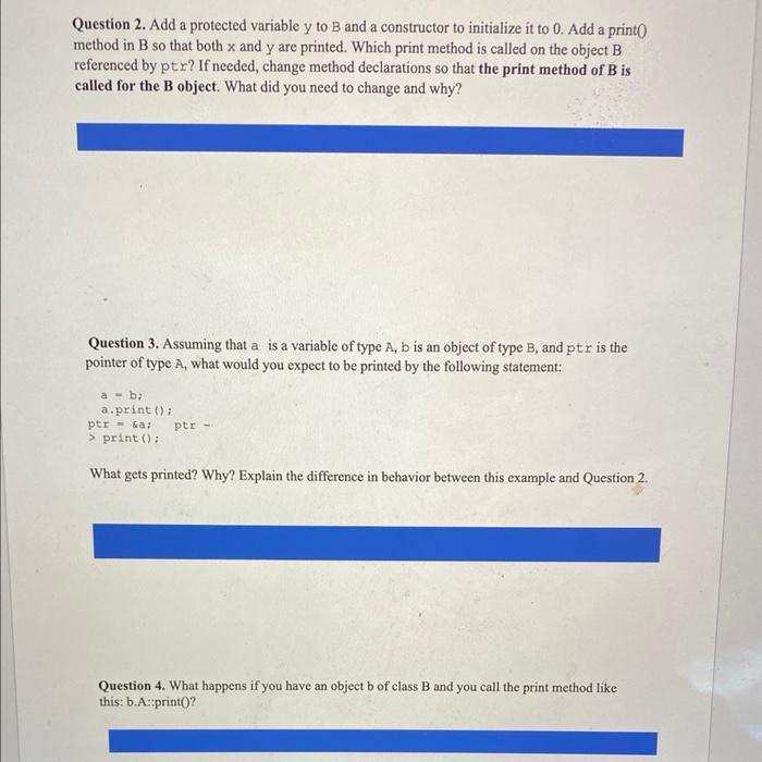 Solved CSC240 C++ classes and inheritance Type in the | Chegg.com