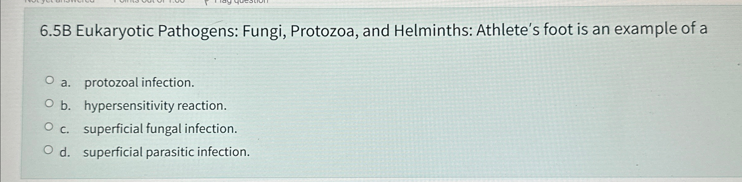 Solved 6.5B Eukaryotic Pathogens: Fungi, Protozoa, and | Chegg.com
