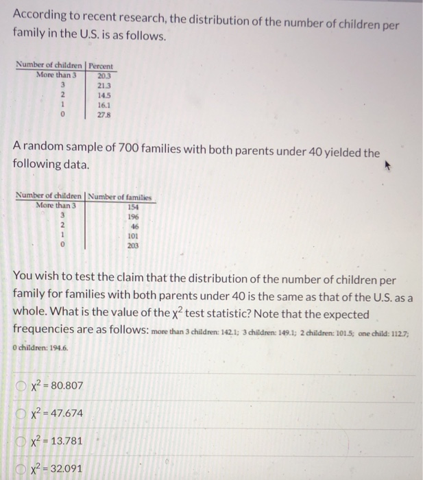 Solved Find the required x2-value. For a x2-curve with 7 | Chegg.com