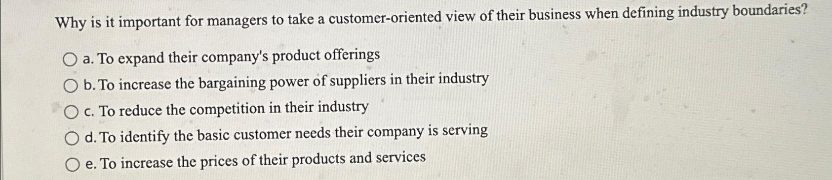 Solved Why is it important for managers to take a | Chegg.com