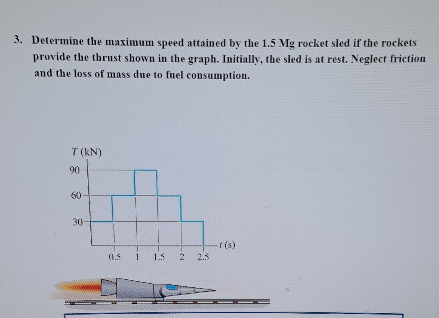 Solved 3. Determine the maximum speed attained by the 1.5Mg | Chegg.com