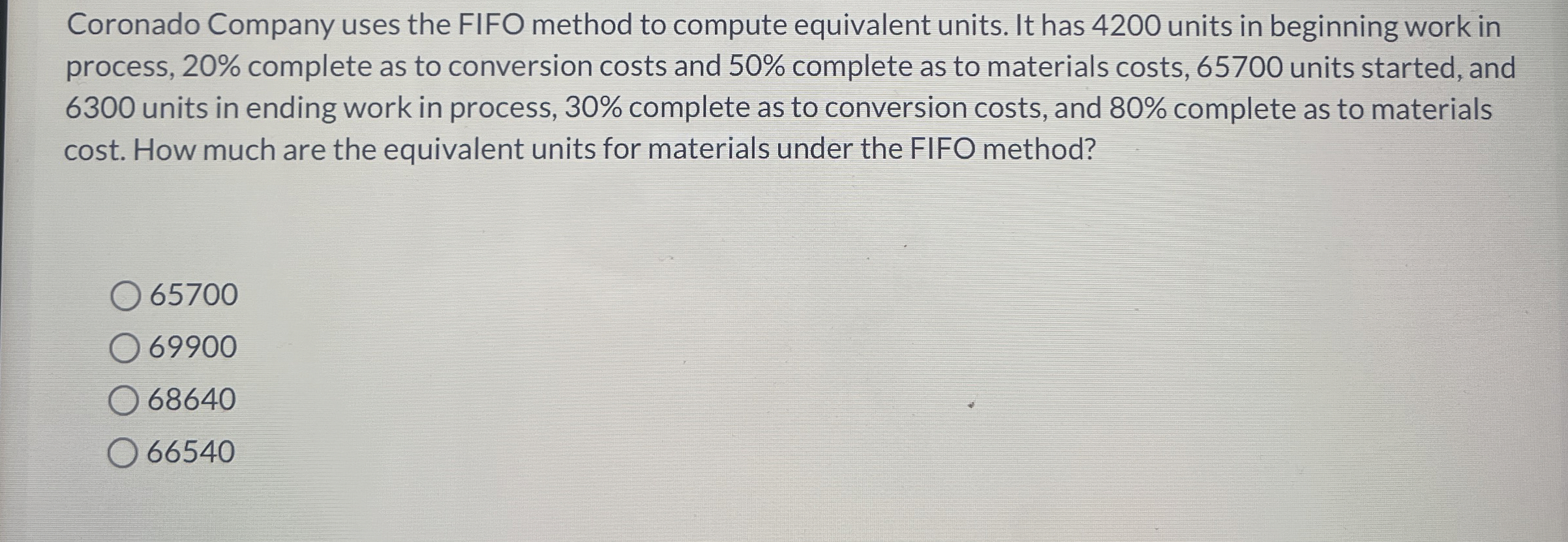 Solved Coronado Company uses the FIFO method to compute | Chegg.com