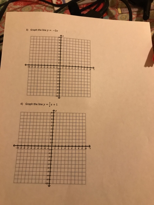 Solved 3 Graph The Line Y 2x 4 Graph The Line Y 
