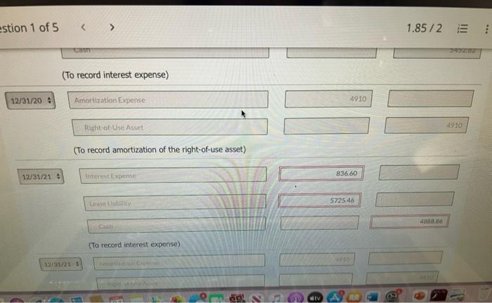Solved Question 1 of 5 1.85/2 E Metlock enters into an | Chegg.com Solved Question 1 of 5 1.85/2 E Metlock enters into an | Chegg.com