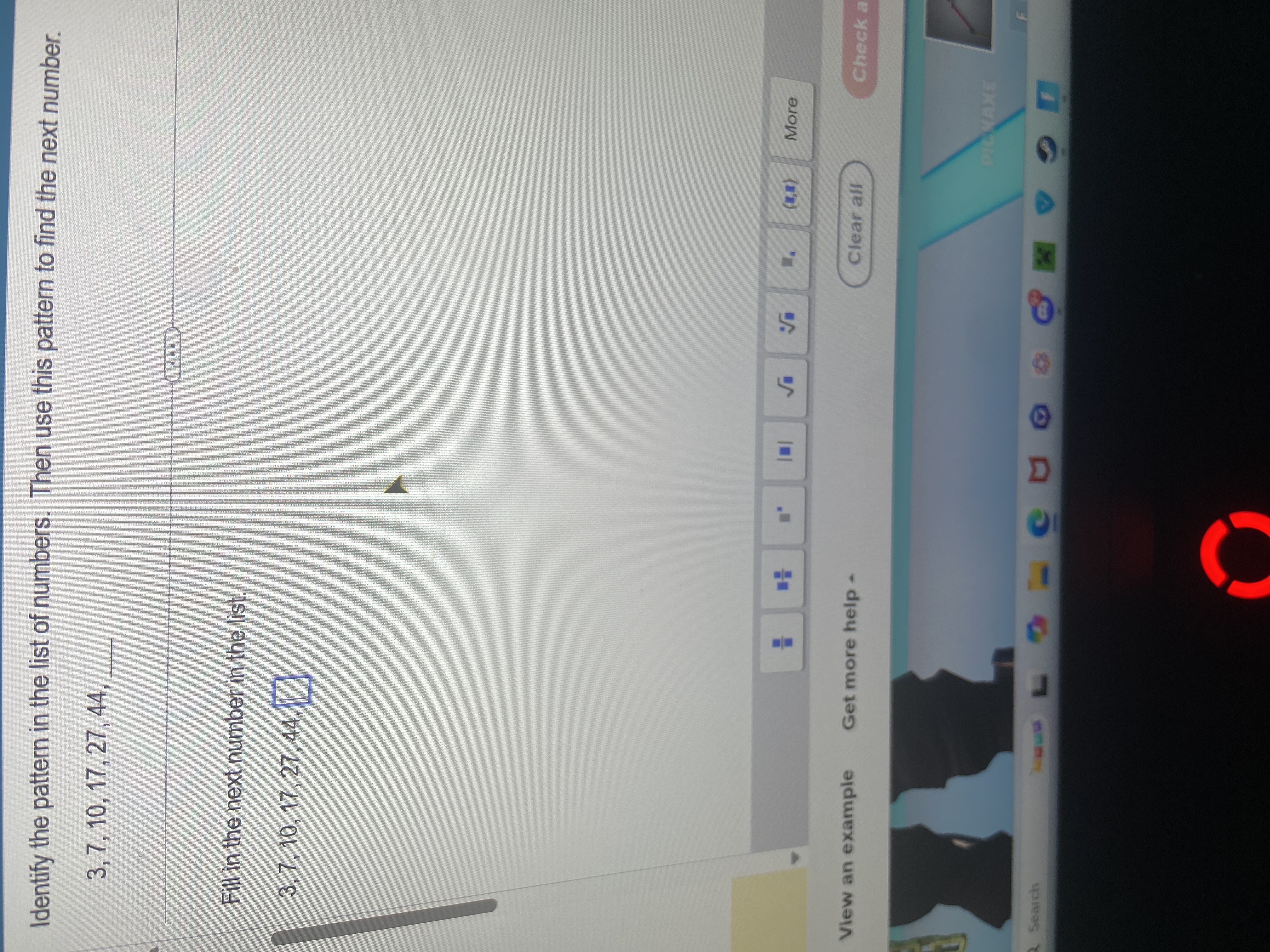 Solved Identify the pattern in ﻿the list of ﻿numbers. Then | Chegg.com