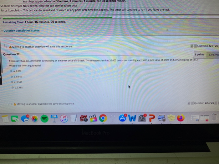 Solved Timed Test This test has a time limit of 2 hours and | Chegg.com