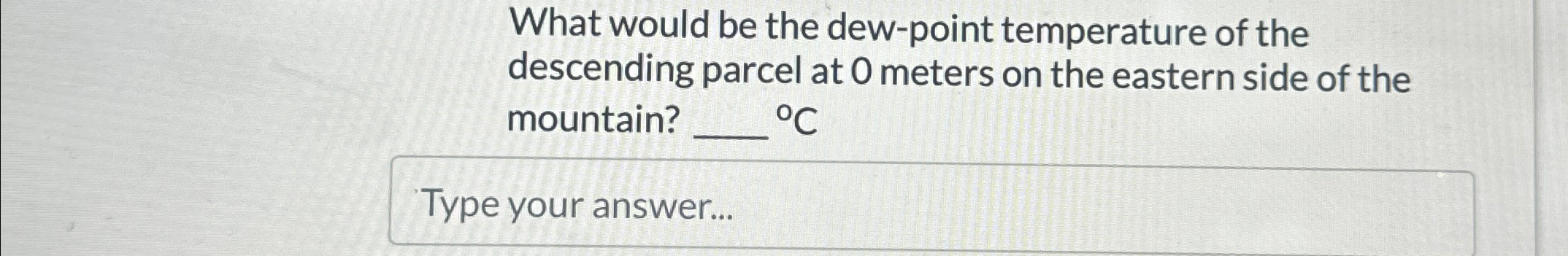 Solved What would be the dew-point temperature of the | Chegg.com