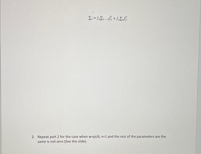 Solved Robotics Homework Noisy Velocity 1. Given that the | Chegg.com