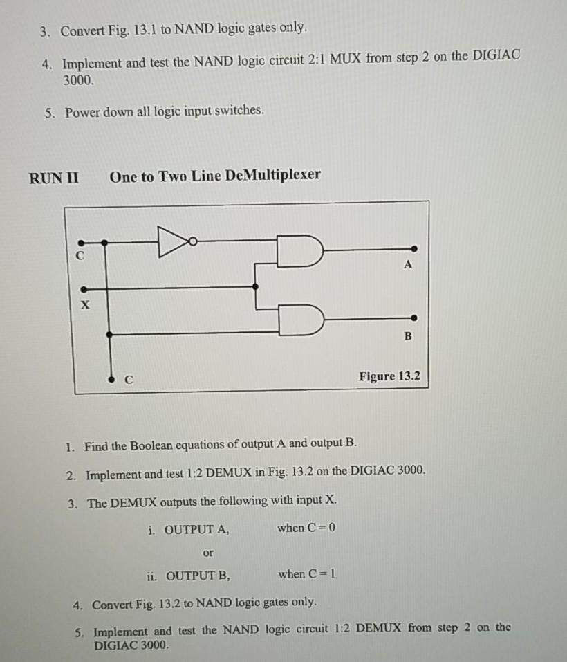 Solved Experiment #13 Title: Multiplexers and DeMultiplexers | Chegg.com