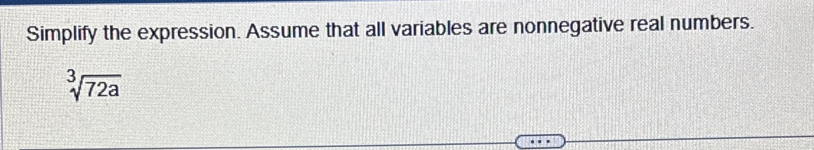 Solved Simplify the expression. Assume that all variables | Chegg.com