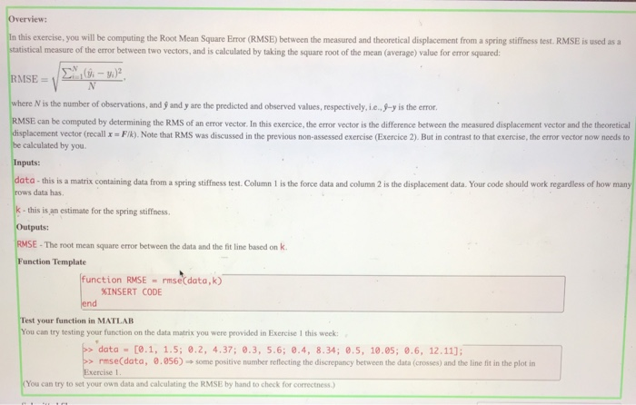 Solved Overview: In this exercise, you will be computing the | Chegg.com