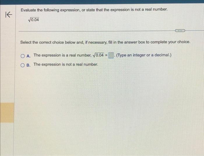 Solved Evaluate the following expression, or state that the | Chegg.com