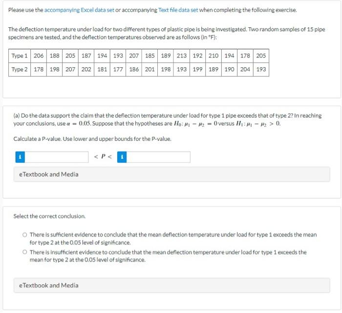 Solved Please use the accompanying Excel data set or | Chegg.com