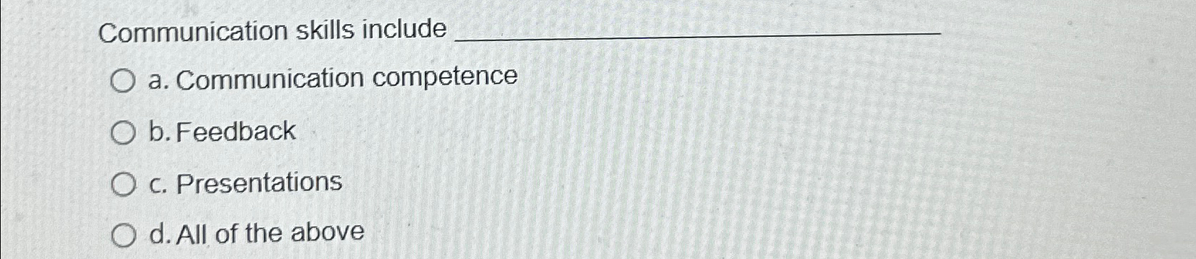 Solved Communication skills includea. ﻿Communication | Chegg.com