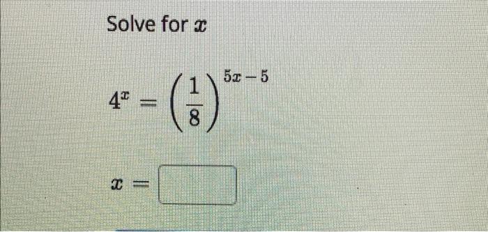 Solved Solve for I 52-5 4" = 8 C = | Chegg.com