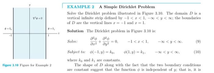 Solved EXAMPLE 2 A Simple Dirichlet Problem Solve the | Chegg.com