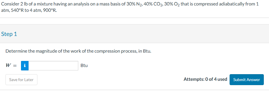Solved Consider 2 lb of ﻿a mixture having an ﻿analysis on ﻿a | Chegg.com