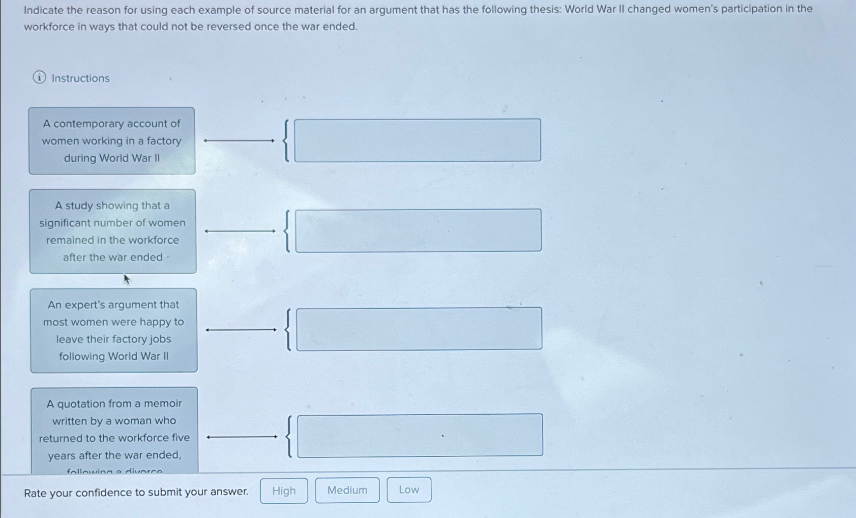 Solved Indicate the reason for using each example of source | Chegg.com