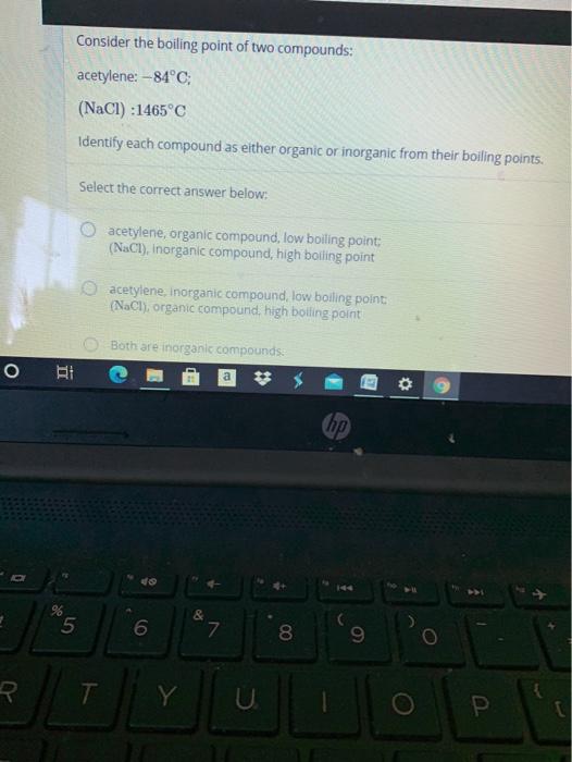 Solved Consider the boiling point of two compounds: | Chegg.com
