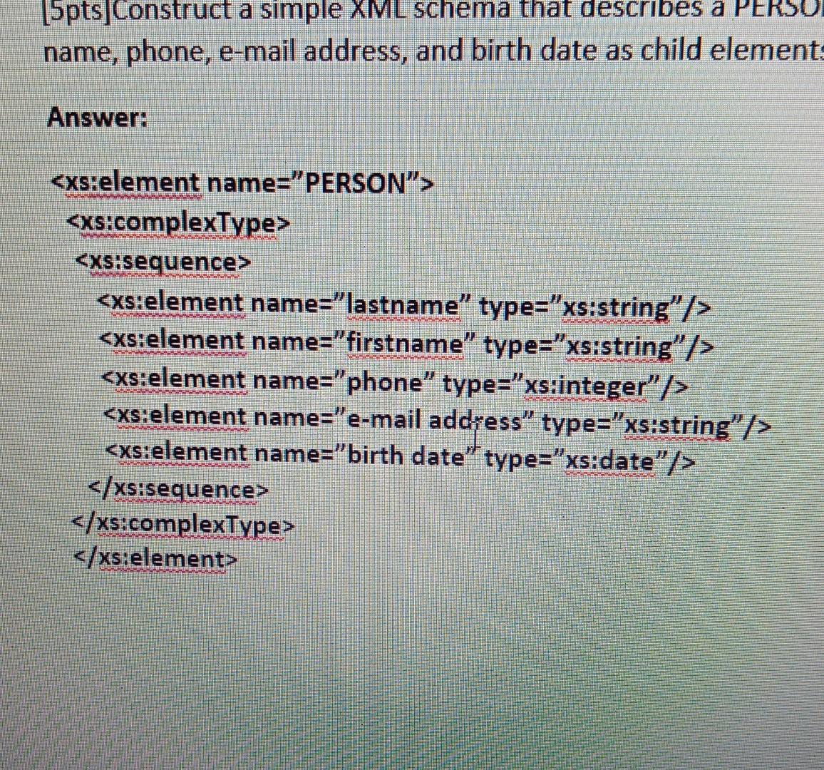 Solved Using your schema from item #3, write an XSLT program | Chegg.com