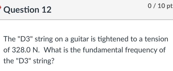 Solved On a 6-string guitar, the high note comes from a thin | Chegg.com