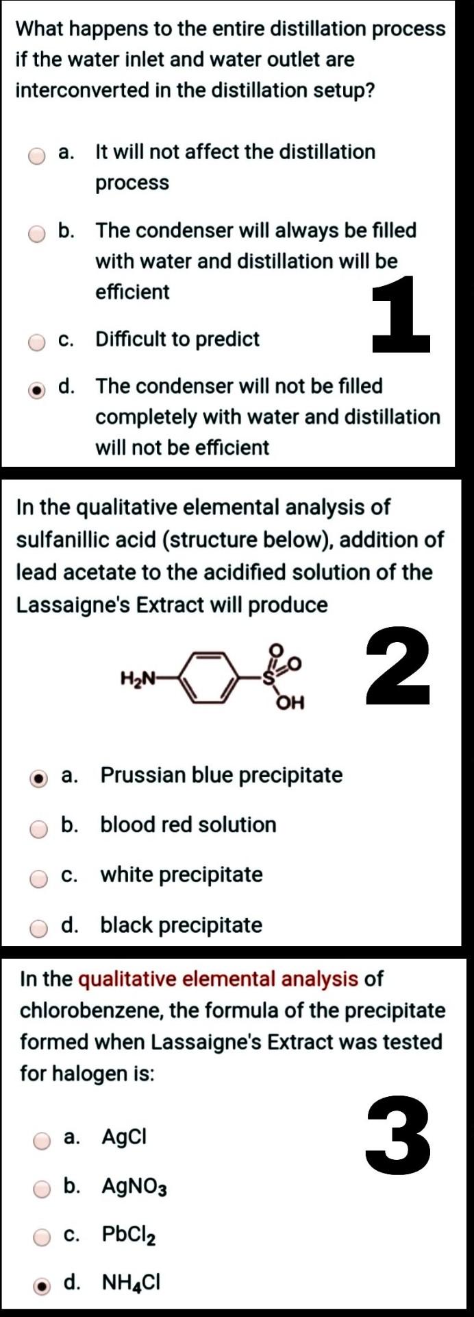 Solved What happens to the entire distillation process if | Chegg.com