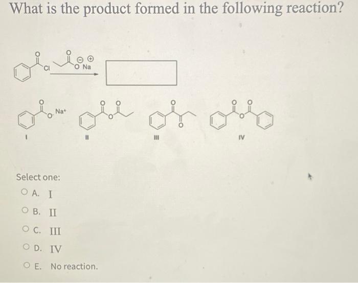 Solved What is the product formed in the following reaction? | Chegg.com