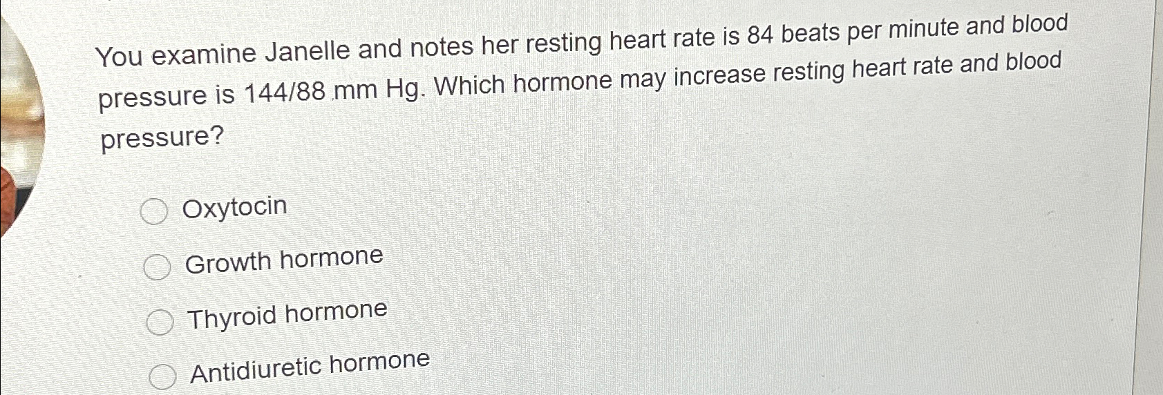 Solved You examine Janelle and notes her resting heart rate | Chegg.com
