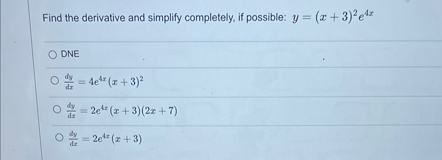 Solved Find the derivative and simplify completely, if | Chegg.com