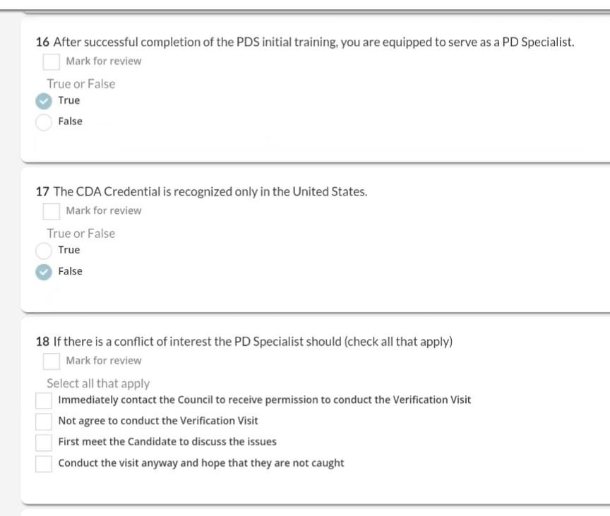 Solved 16 After successful completion of the PDS initial | Chegg.com