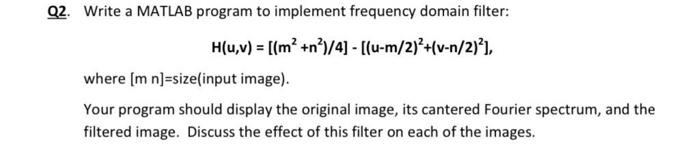 Solved 22. Write a MATLAB program to implement frequency | Chegg.com