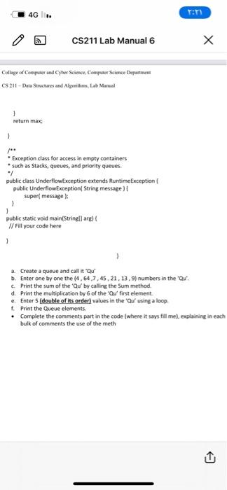 Stacks, Queues Objective: At the end of this lab, | Chegg.com