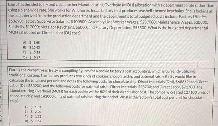 Solved Laura has decided to try and calculate her | Chegg.com