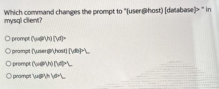 Solved Which is the name of the binary for the MySQL server? | Chegg.com