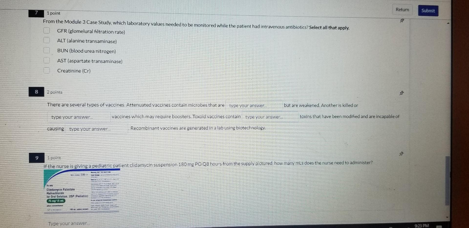 Solved From the Module 3 Case Study, which laboratory values | Chegg.com