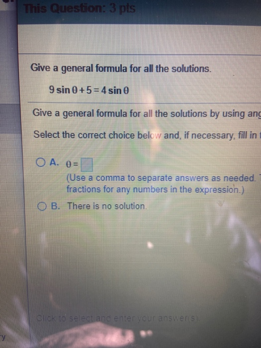 Solved This Question: 3 pts Give a general formula for all | Chegg.com