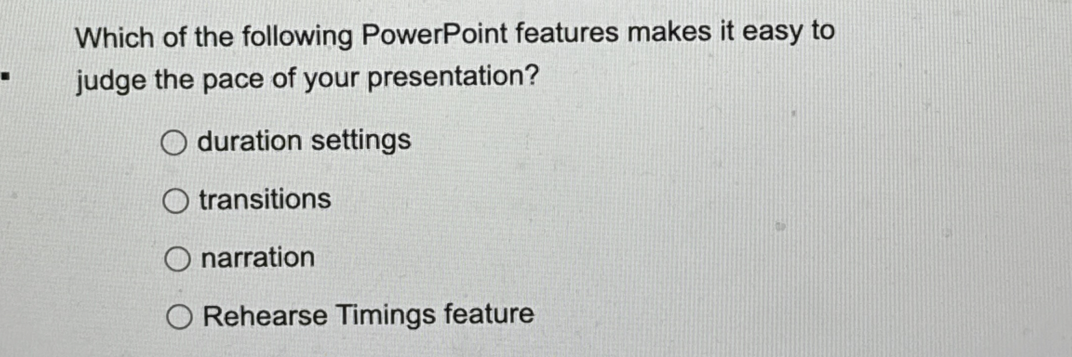 High Quality SOLUTION Which of the following PowerPoint features makes it | Chegg.com
