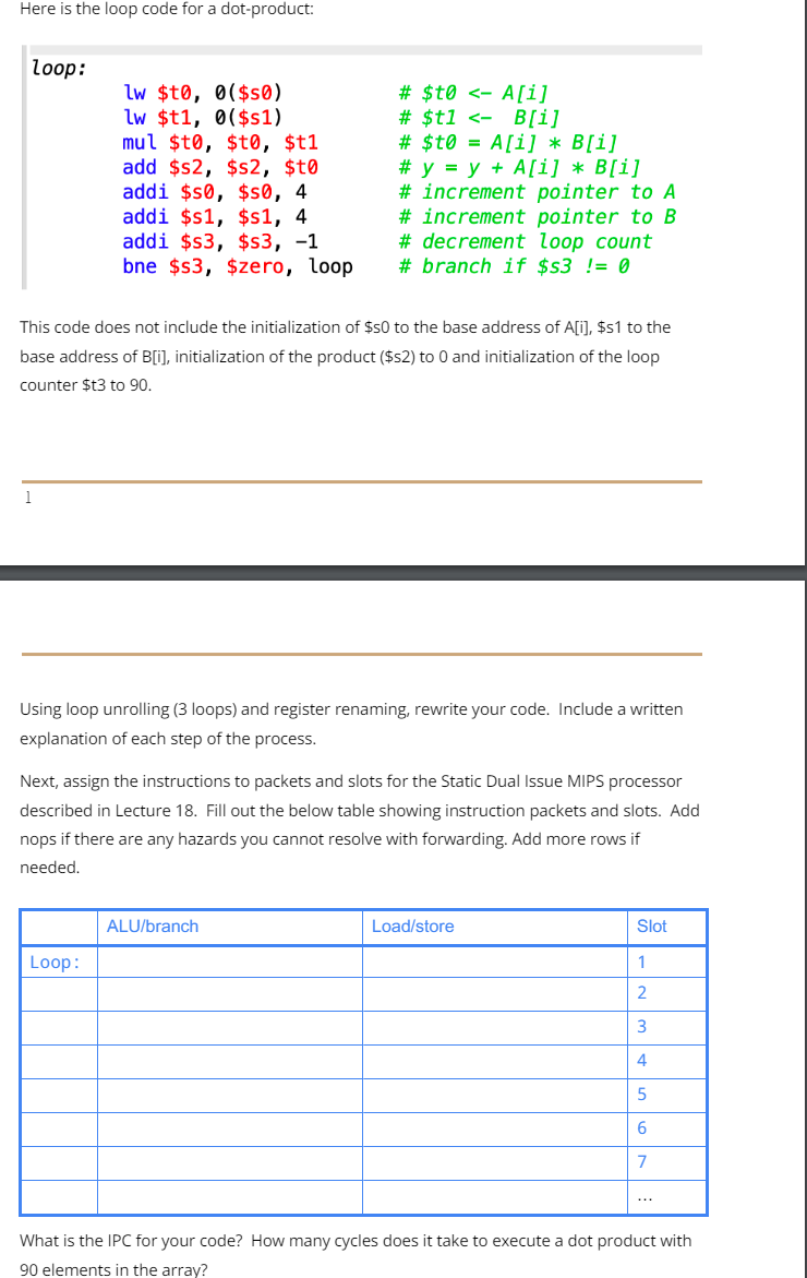 Solved This code does not include the initialization of $s0 | Chegg.com