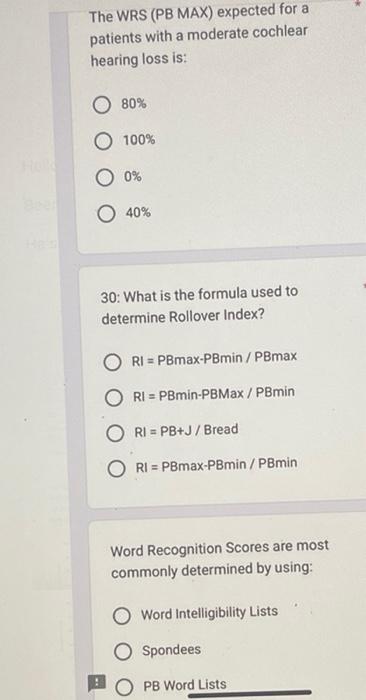 Solved The WRS (PB MAX) expected for a patients with a | Chegg.com