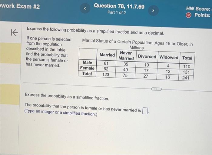 Solved Express the following probability as a simplified | Chegg.com