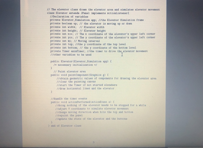 1 Elevator Simulation In this assignment, you are | Chegg.com