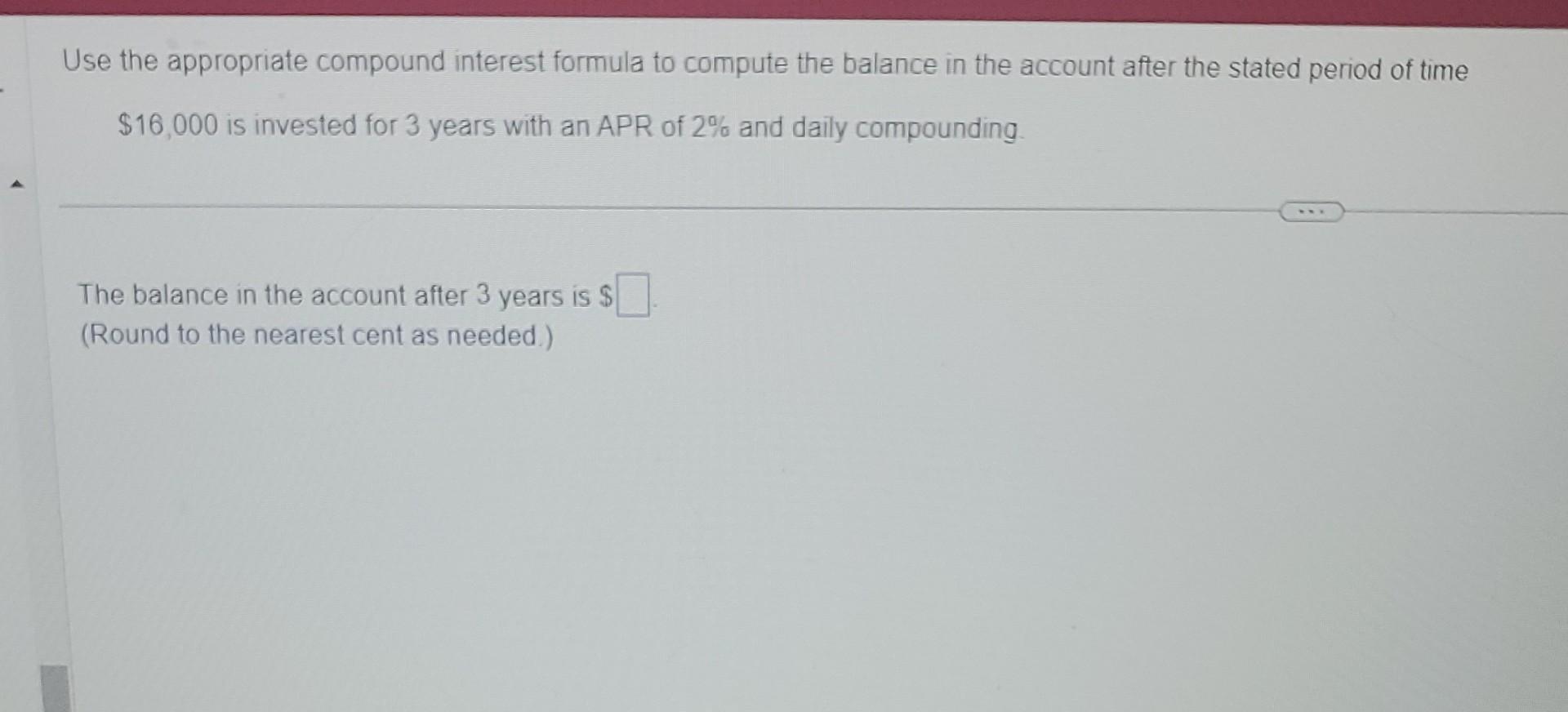 Solved Use the appropriate compound interest formula to | Chegg.com