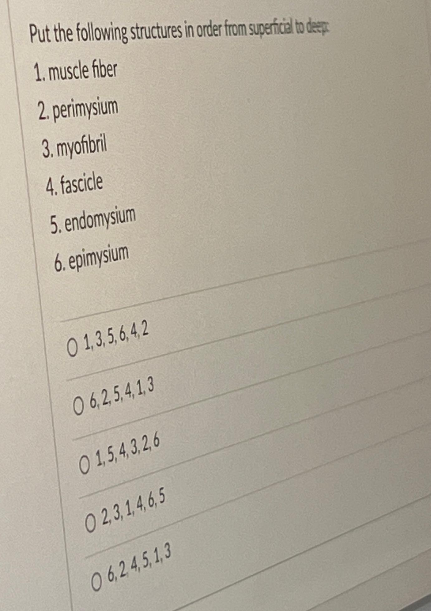 Solved Put the following structures in order from supericid | Chegg.com