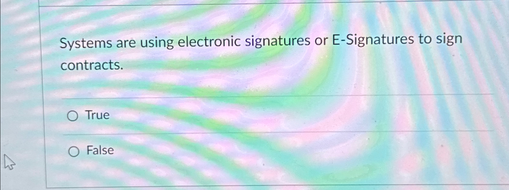 Solved Systems are using electronic signatures or | Chegg.com