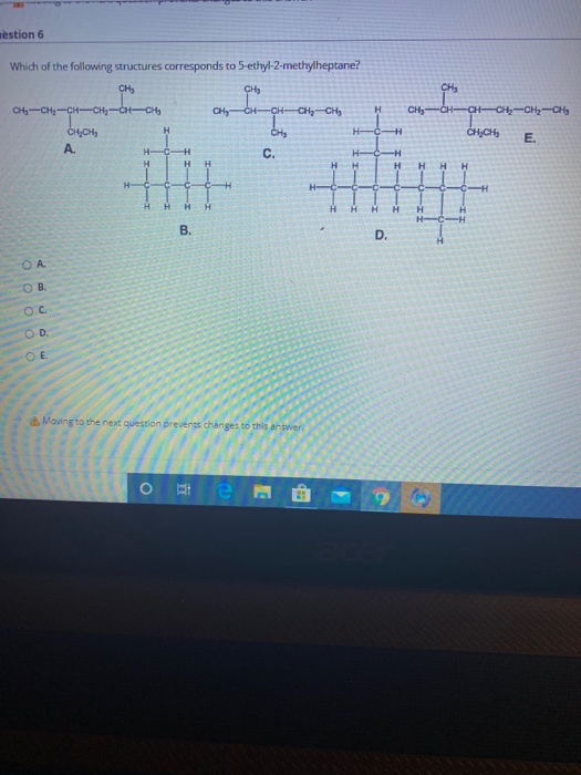 Solved Testion 6 Which of the following structures | Chegg.com