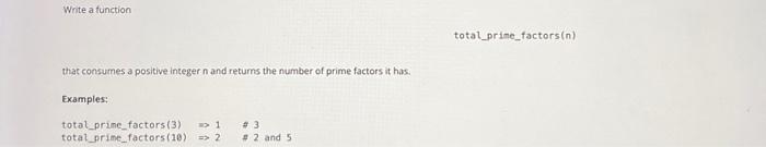 Solved that consumes a positive integer n and retums the | Chegg.com