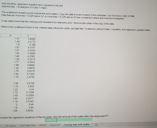 Solved F G On this worksheet, make an XY scatter plot linked | Chegg.com