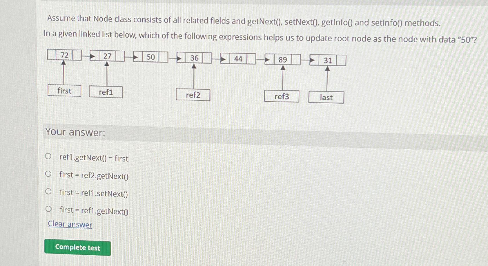 Solved Assume that Node class consists of all related fields | Chegg.com
